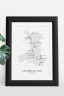 Cambrian Way Map Art Print - In from the Wild