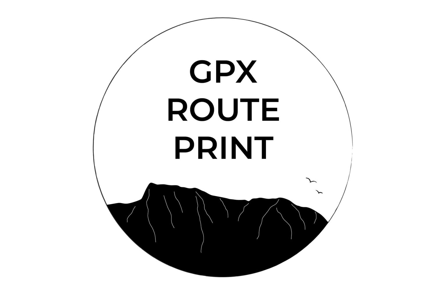 Custom GPX Route Print - In from the Wild
