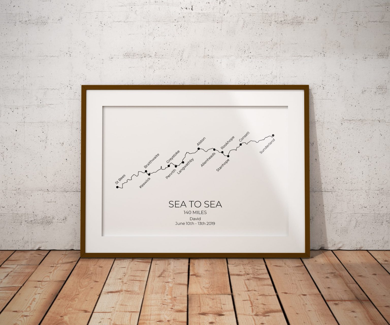 Custom GPX Route Print - In from the Wild