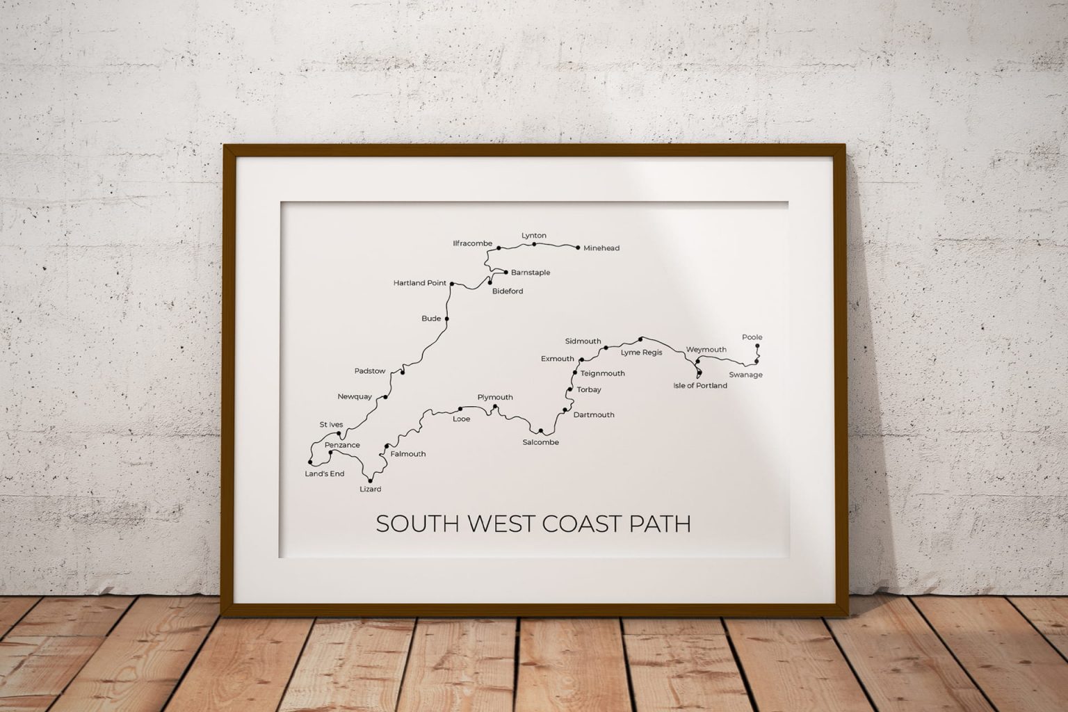 South West Coast Path Art Print - In from the Wild