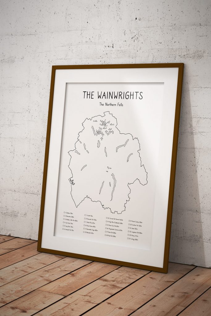 Wainwrights Northern Fells Checklist Map - In from the Wild